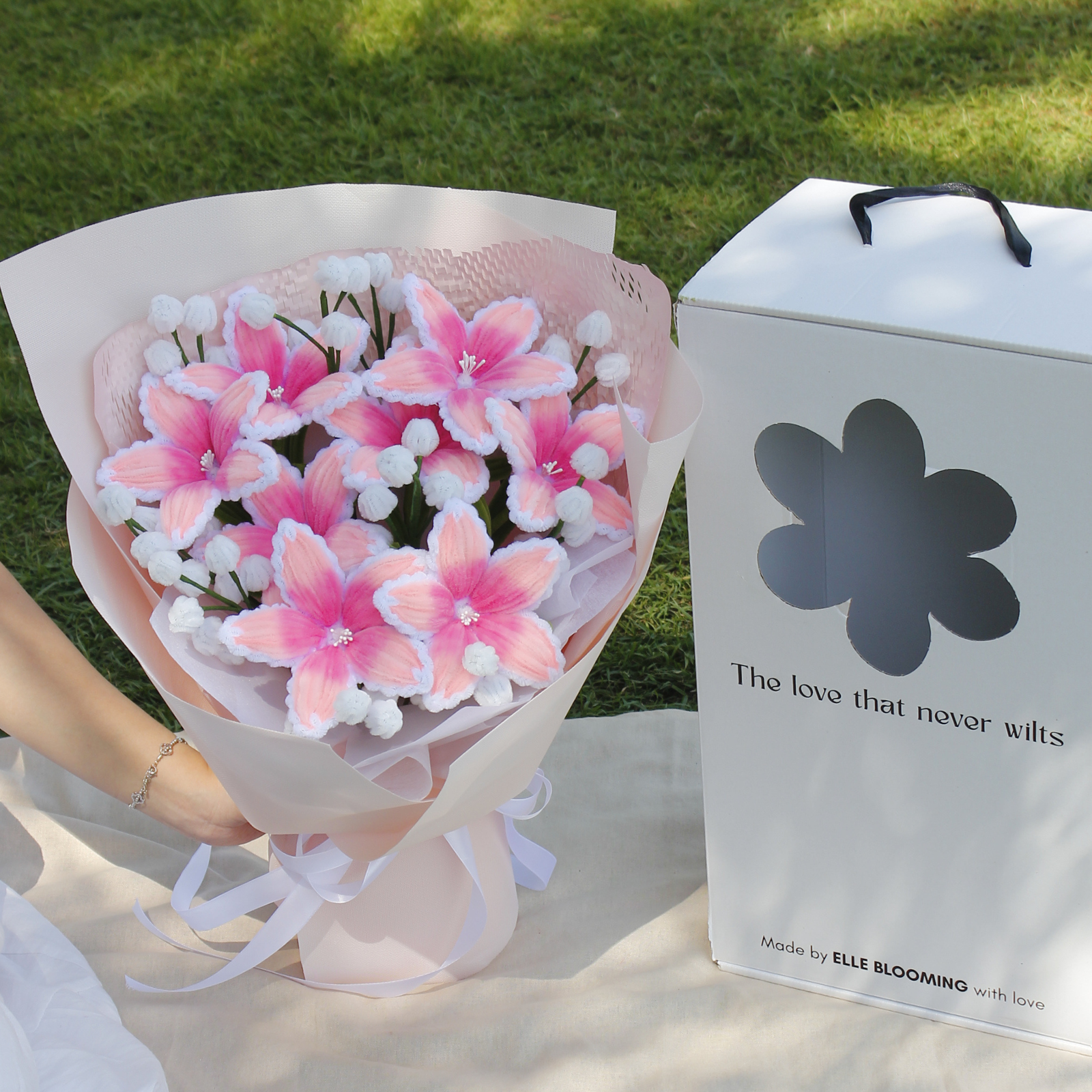 Blush Bloom | Soft Pink Handmade Flower Bouquet – Romantic Gift – Elle ...